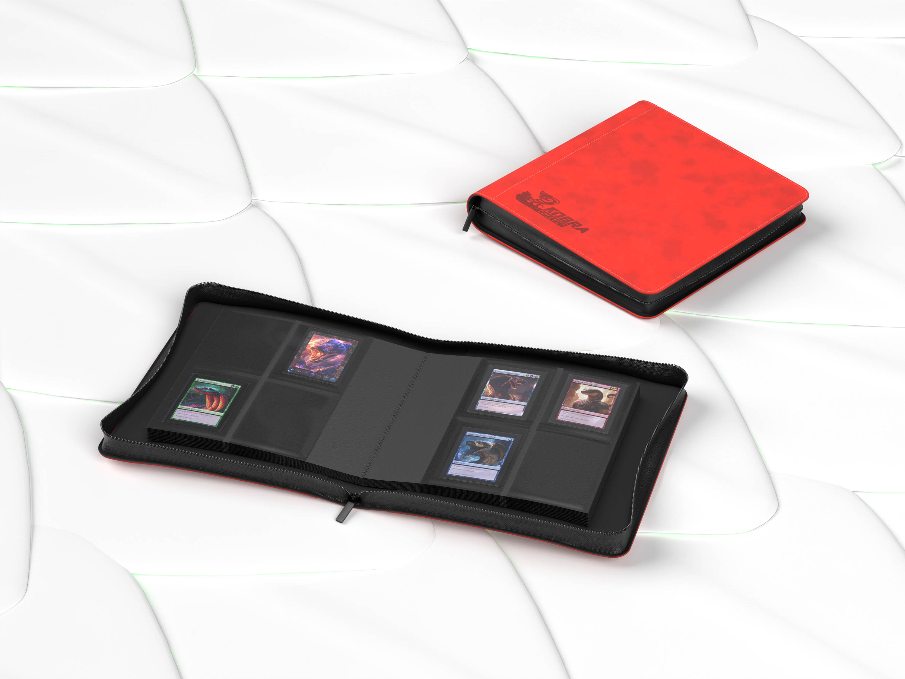 4 Pocket Premium Toplader Binder with Zipper Kobra Collect | red ...