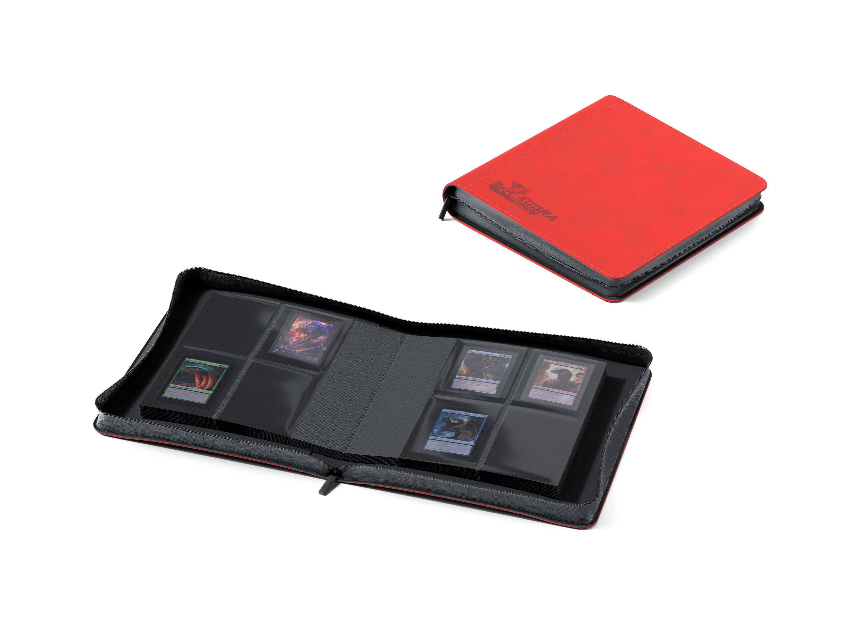 4 Pocket Premium Toplader Binder with Zipper Kobra Collect | red ...